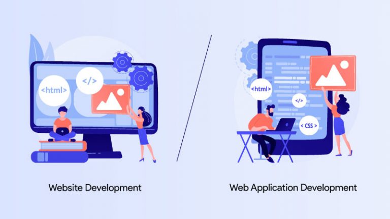 Website development vs. Web application development