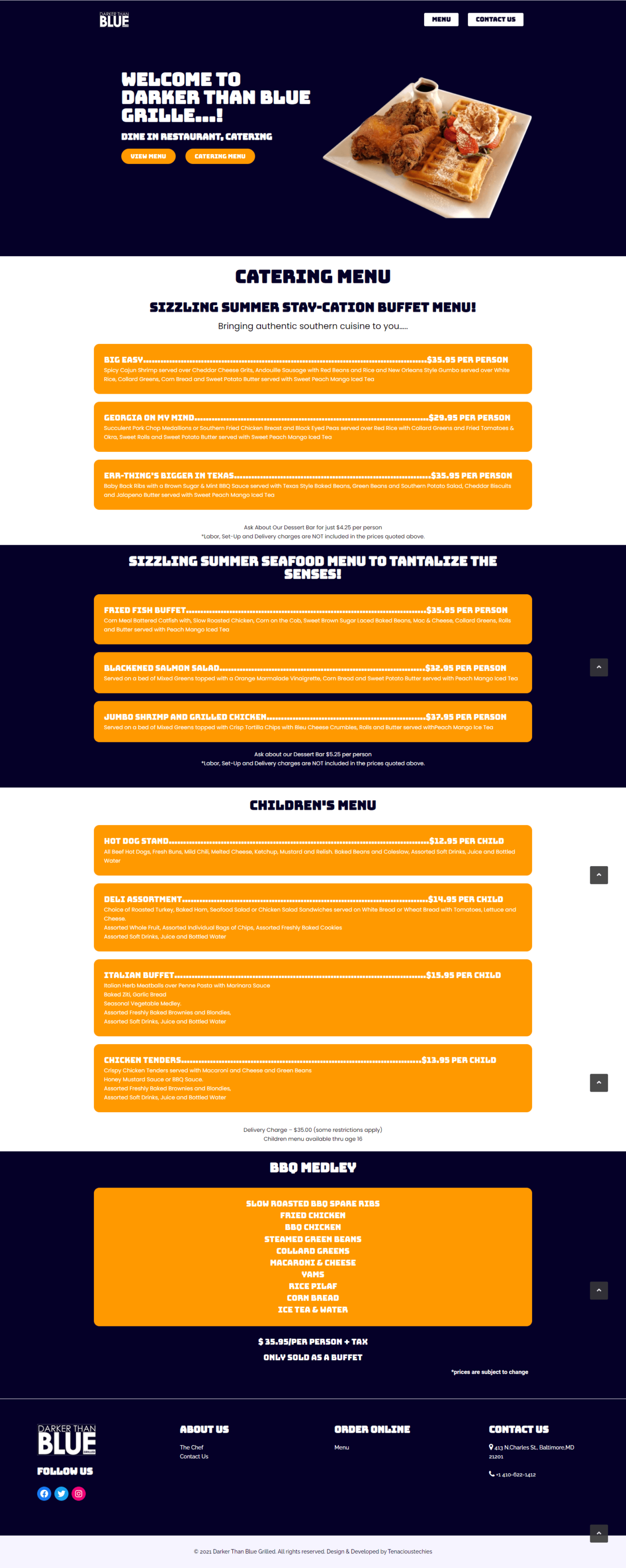 Darker Than Blue Ecommerce Website